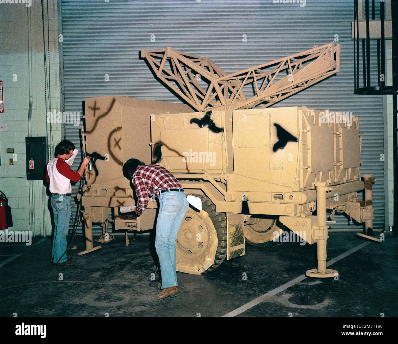 A view of a Hawk Missile System Pulse Acquisition Radar AN/MPQ-50 ...