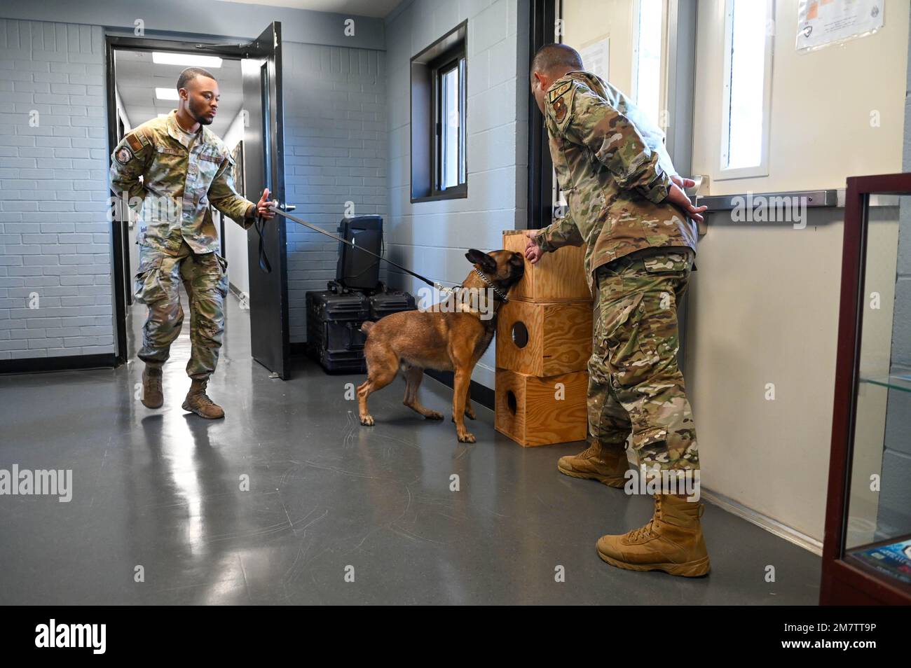 U.S. Air Force Tech. Sgt. Andres Posada (right), 97th Security Forces ...