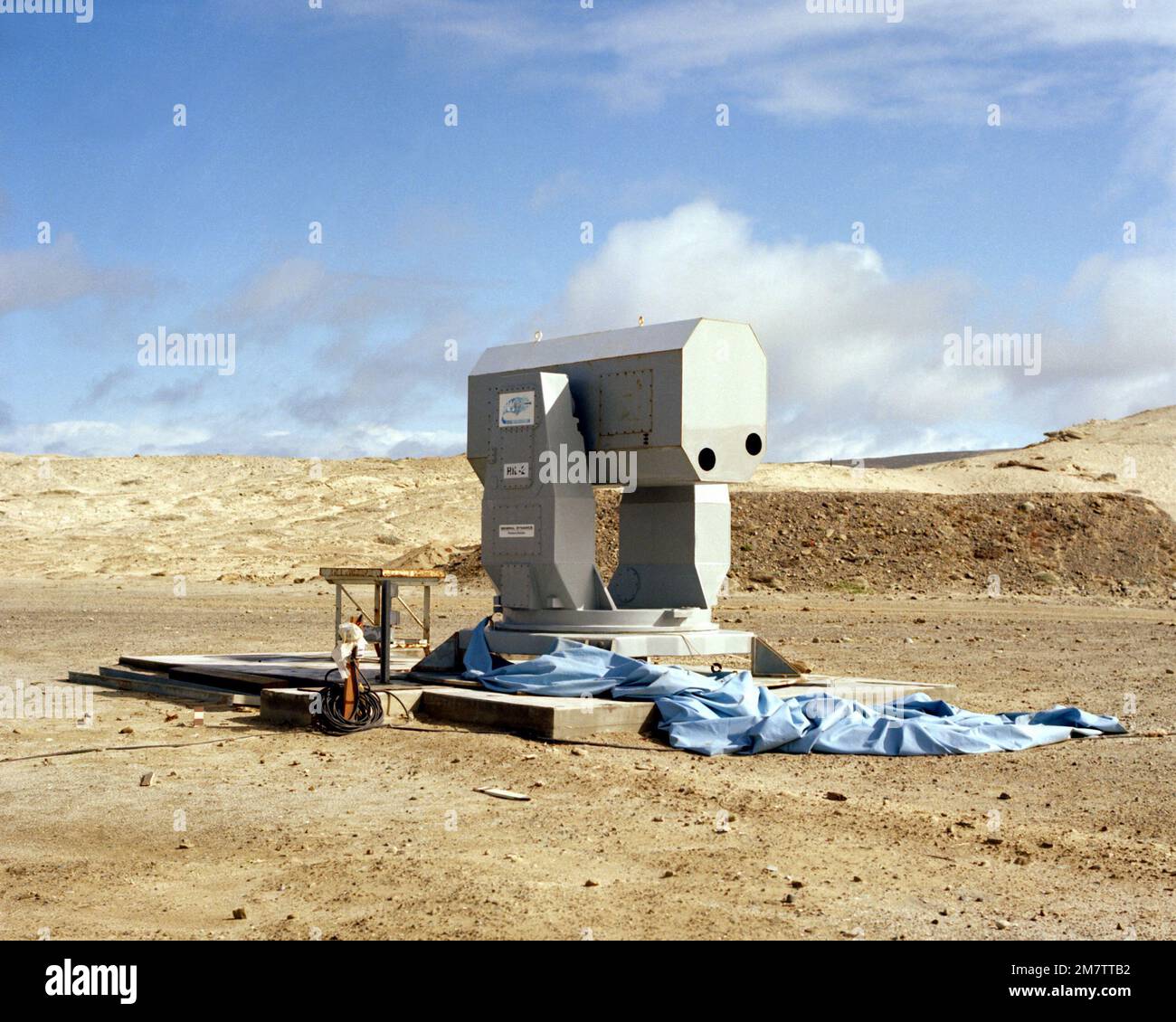 A view of a Rolling Airframe Missile (RAM) on San Nicolas Island ...