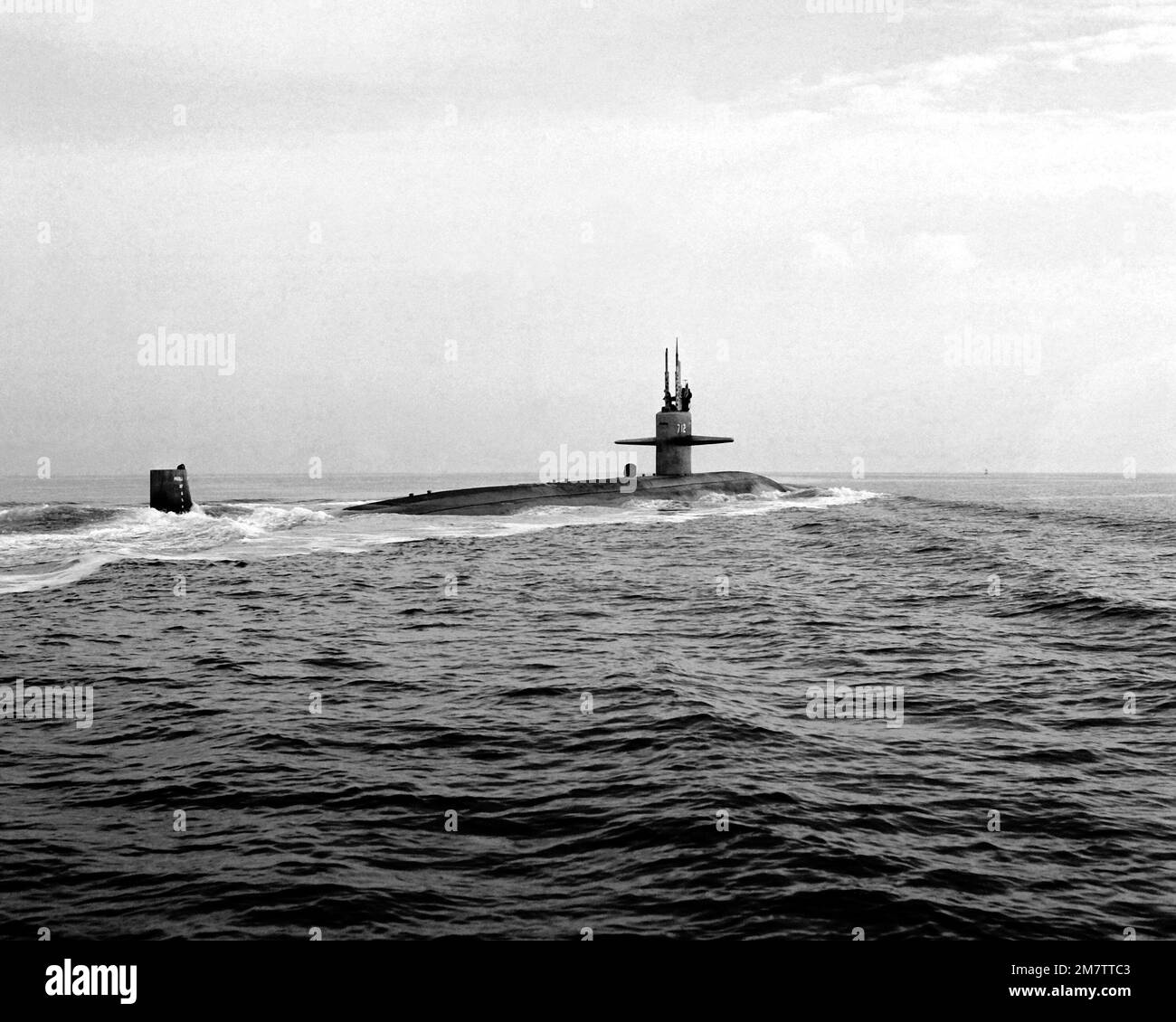 An aerial starboard quarter view of the nuclear-powered attack ...