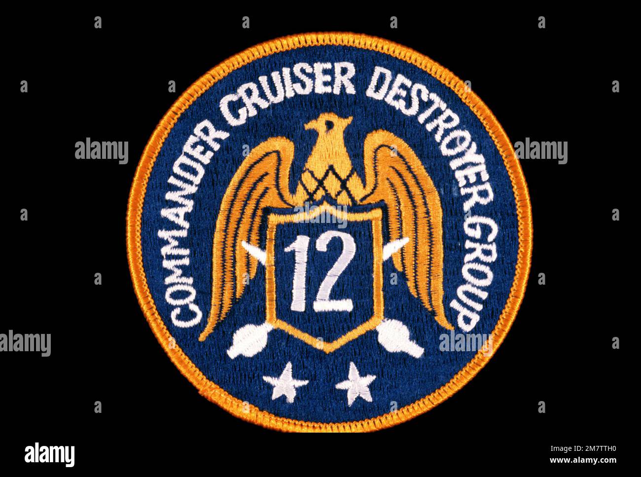 The official insignia for Commander Cruiser Destroyer Group 12. Country ...