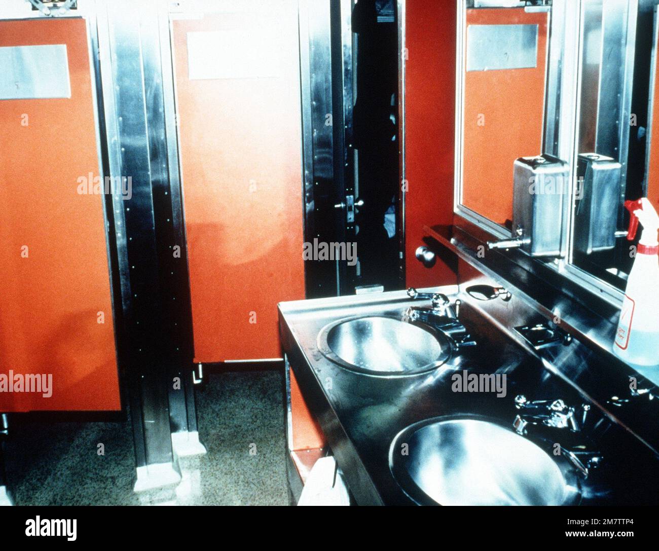 The head in a chief petty officer's stateroom aboard the nuclear ...