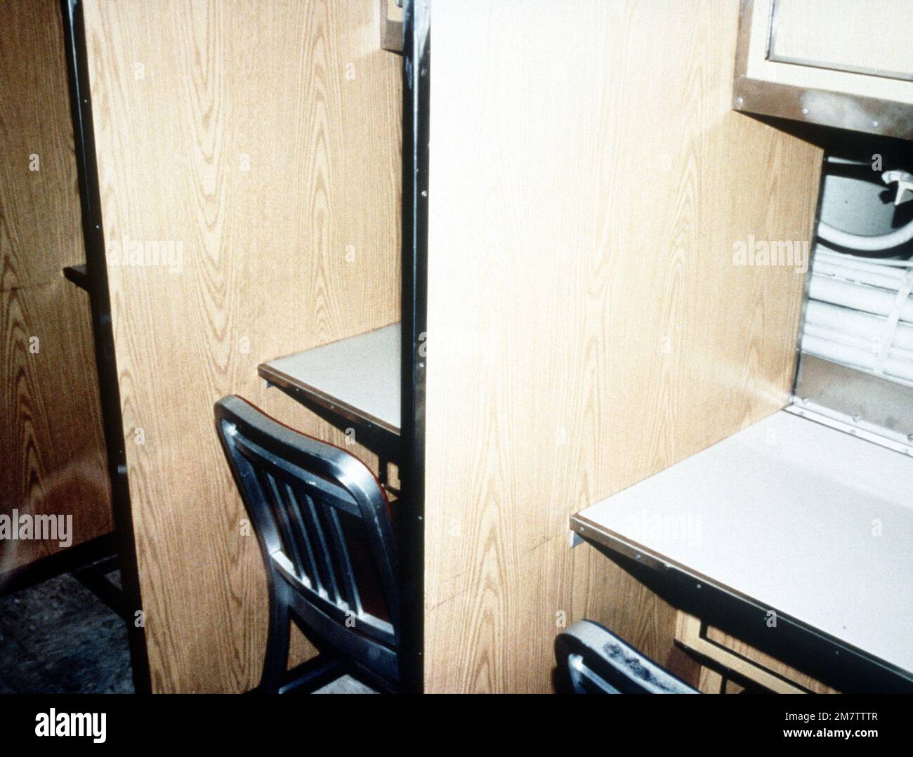 A partial view of the crew's study, located in the missile compartment ...