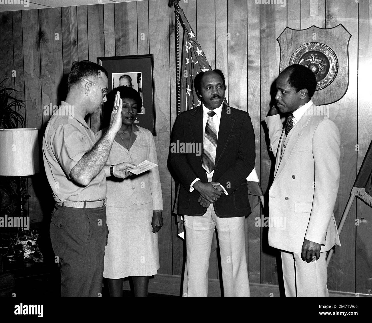 Major W. H. Hackett, maintenance officer, Marine Corps Logistics Base ...
