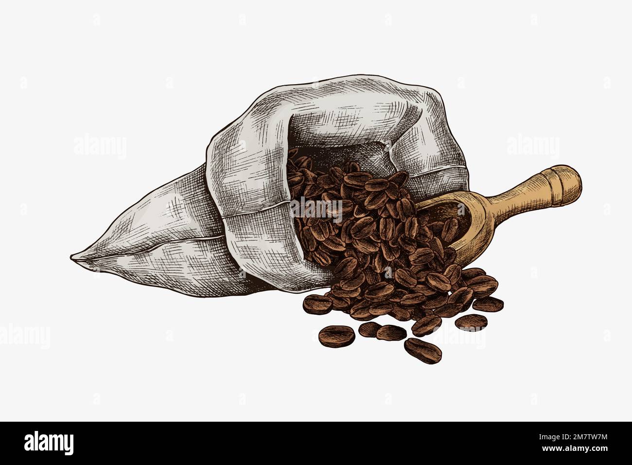 Hand drawn coffee Cut Out Stock Images & Pictures - Alamy