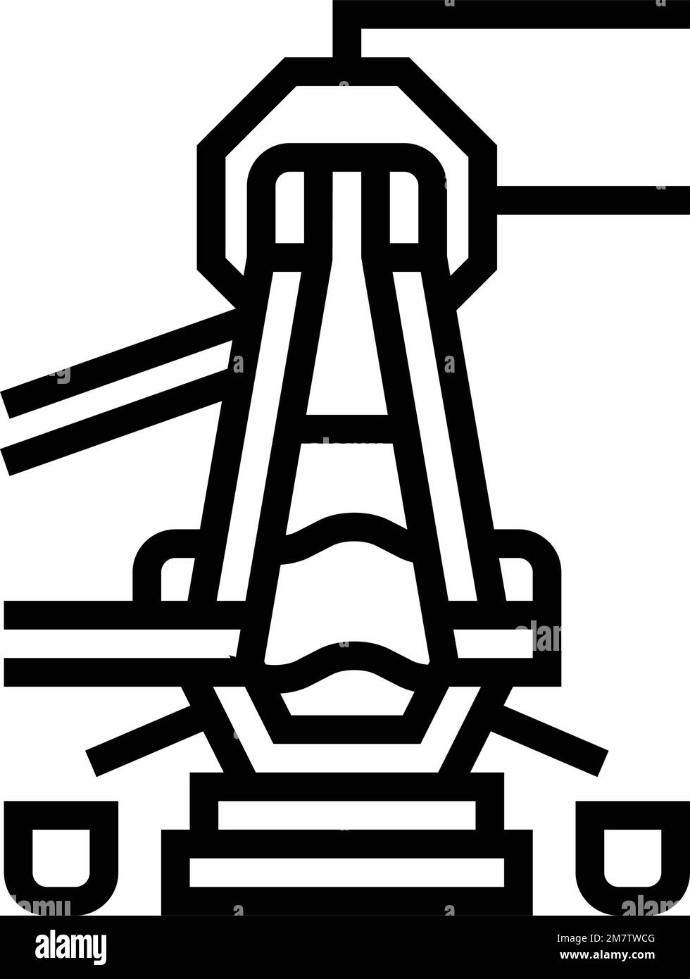 blast furnace steel production line icon vector illustration Stock Vector Image & Art - Alamy