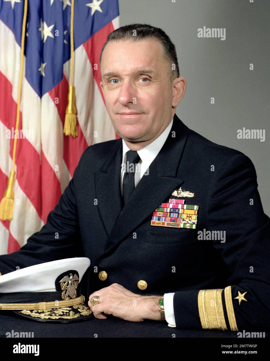 RADM Warren C. Hamm, USN (uncovered). Country: Unknown Stock Photo - Alamy