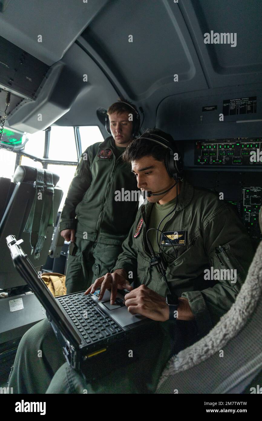 U.S. Marine Corps Cpl. Joseph Crisp, right, and Cpl. Walker Sharp, left ...