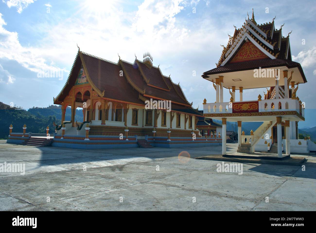 Vat Phoxaysanalam Xam Neua Laos Stock Photo - Alamy