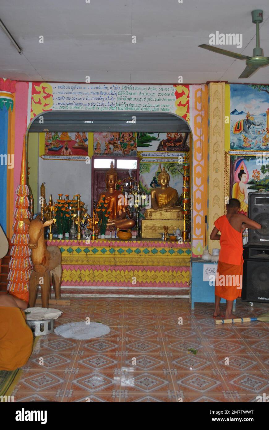 Vat Phoxaysanalam Xam Neua Laos Stock Photo - Alamy