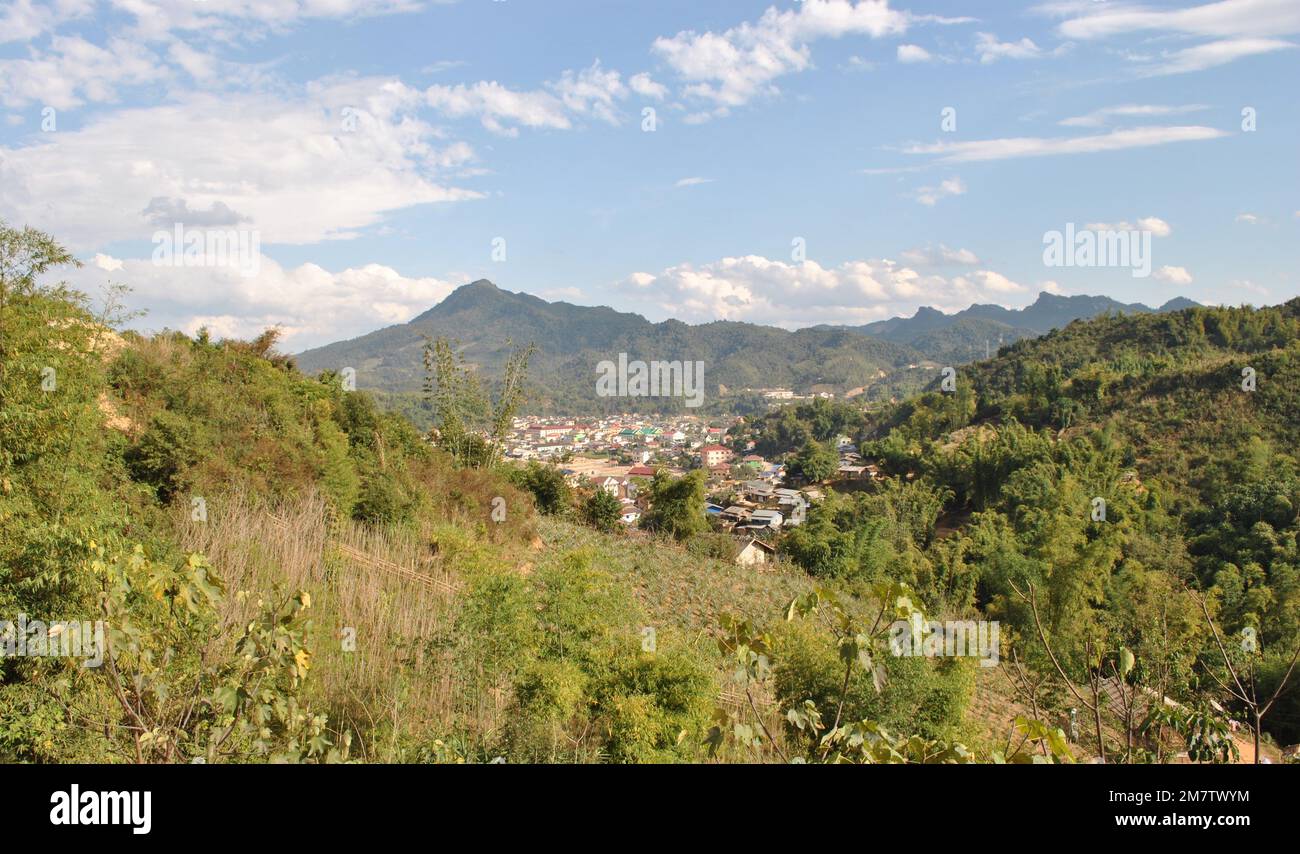 Streets of Xam Neua Laos 2013 Stock Photo - Alamy