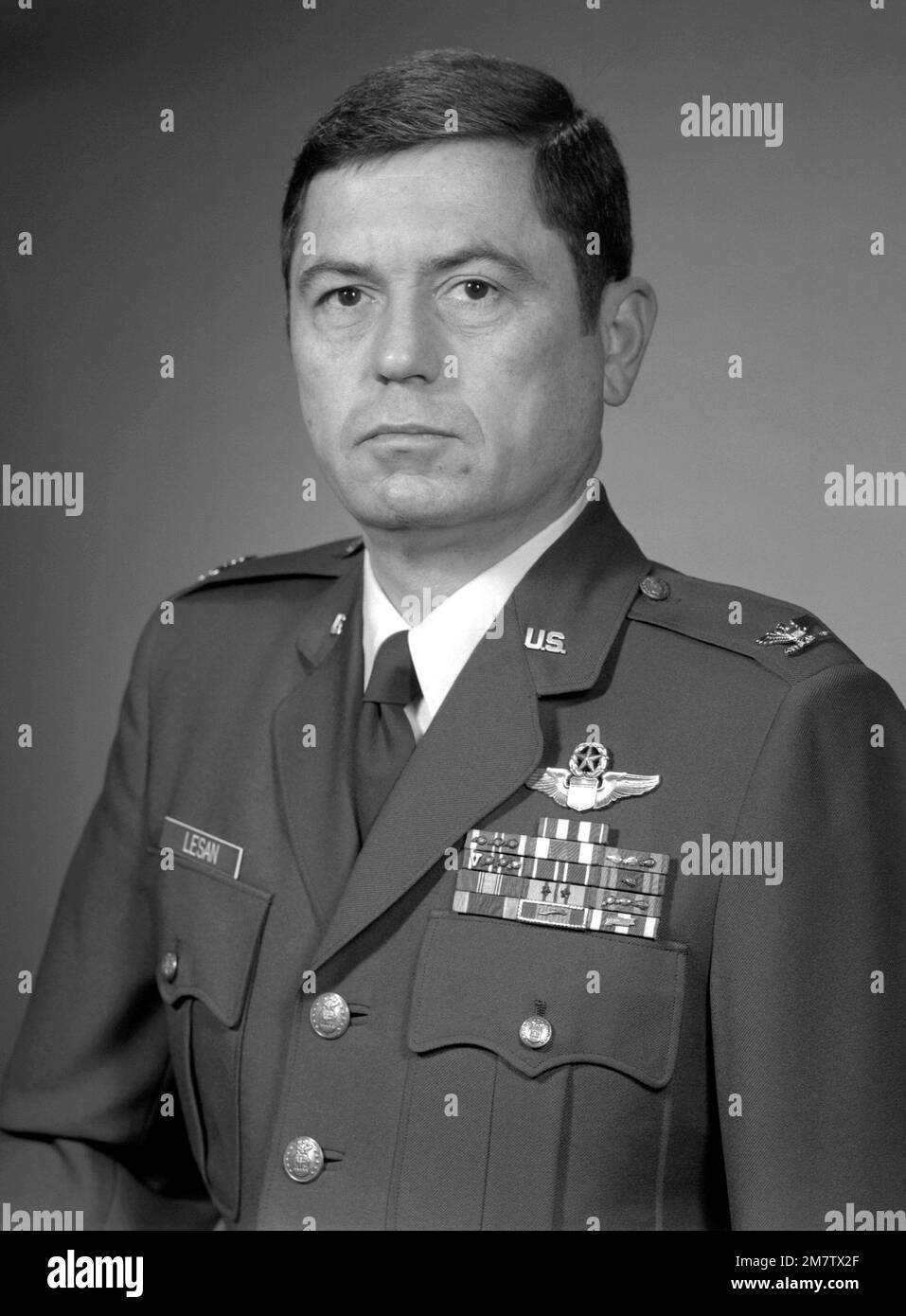 COL Thomas C. Lesan, USAF (uncovered). Country: Unknown Stock Photo - Alamy
