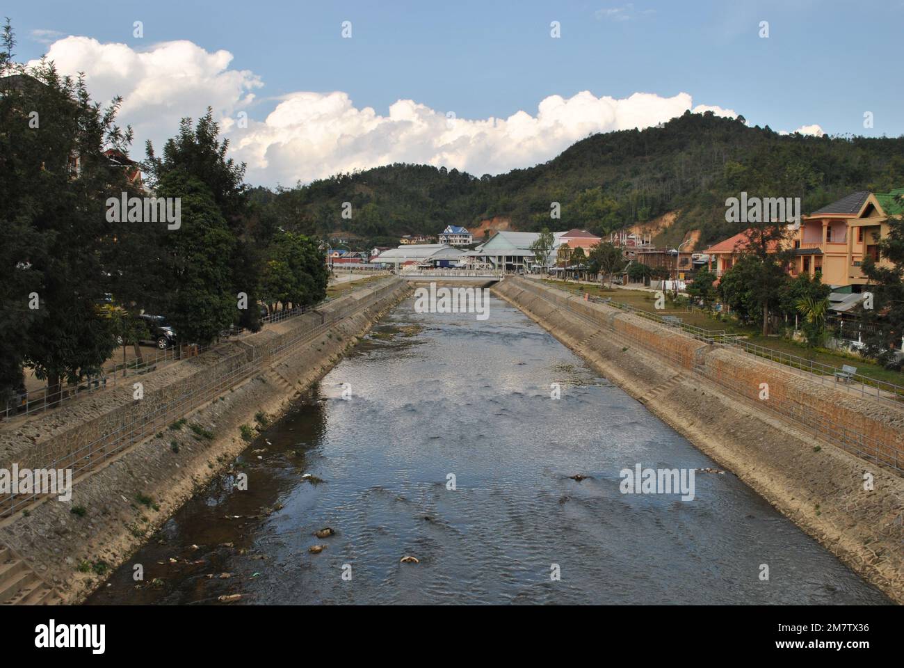 Streets of Xam Neua Laos 2013 Stock Photo - Alamy