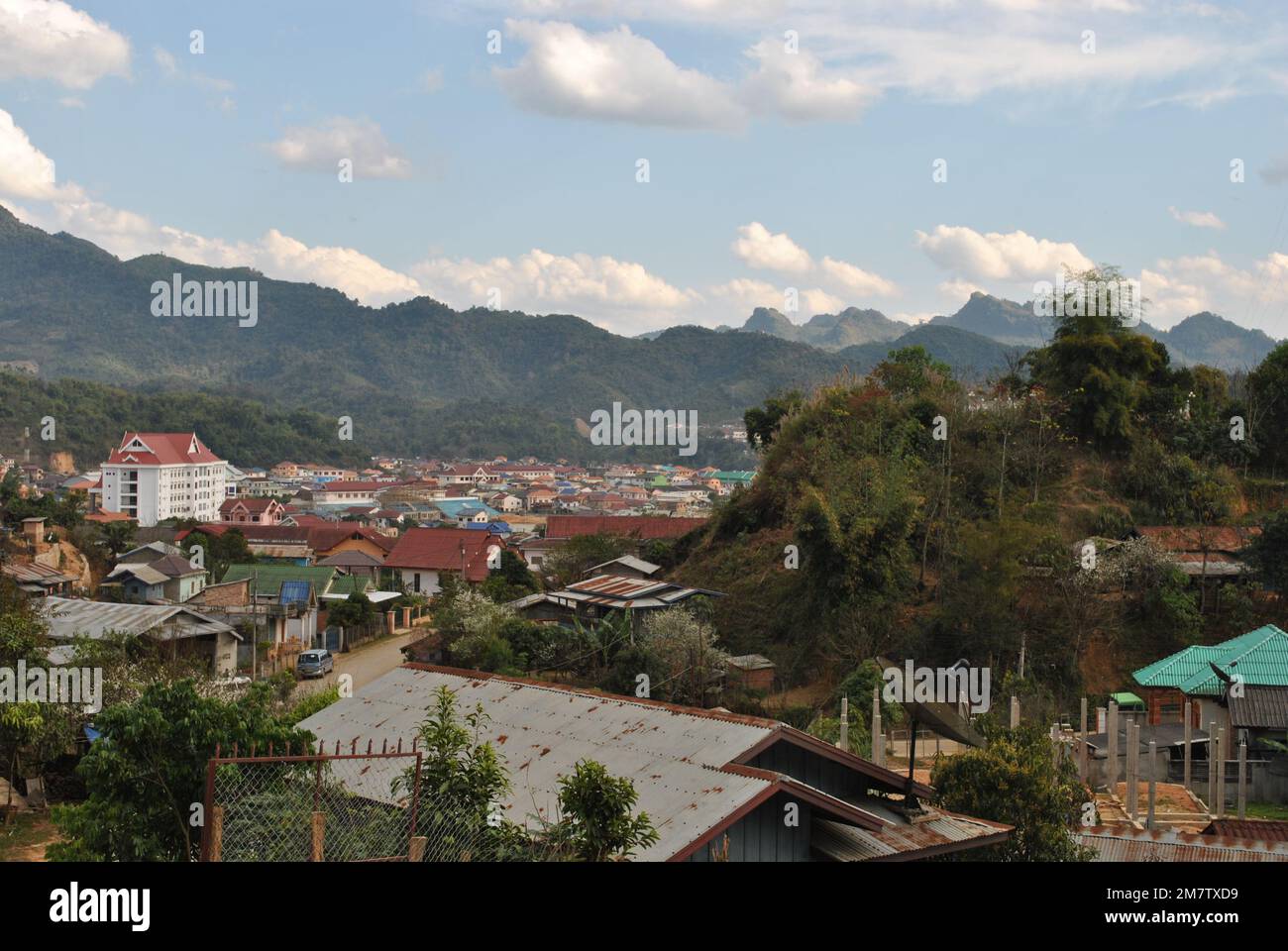 Streets life in Xam Neua Laos 2013 Stock Photo - Alamy