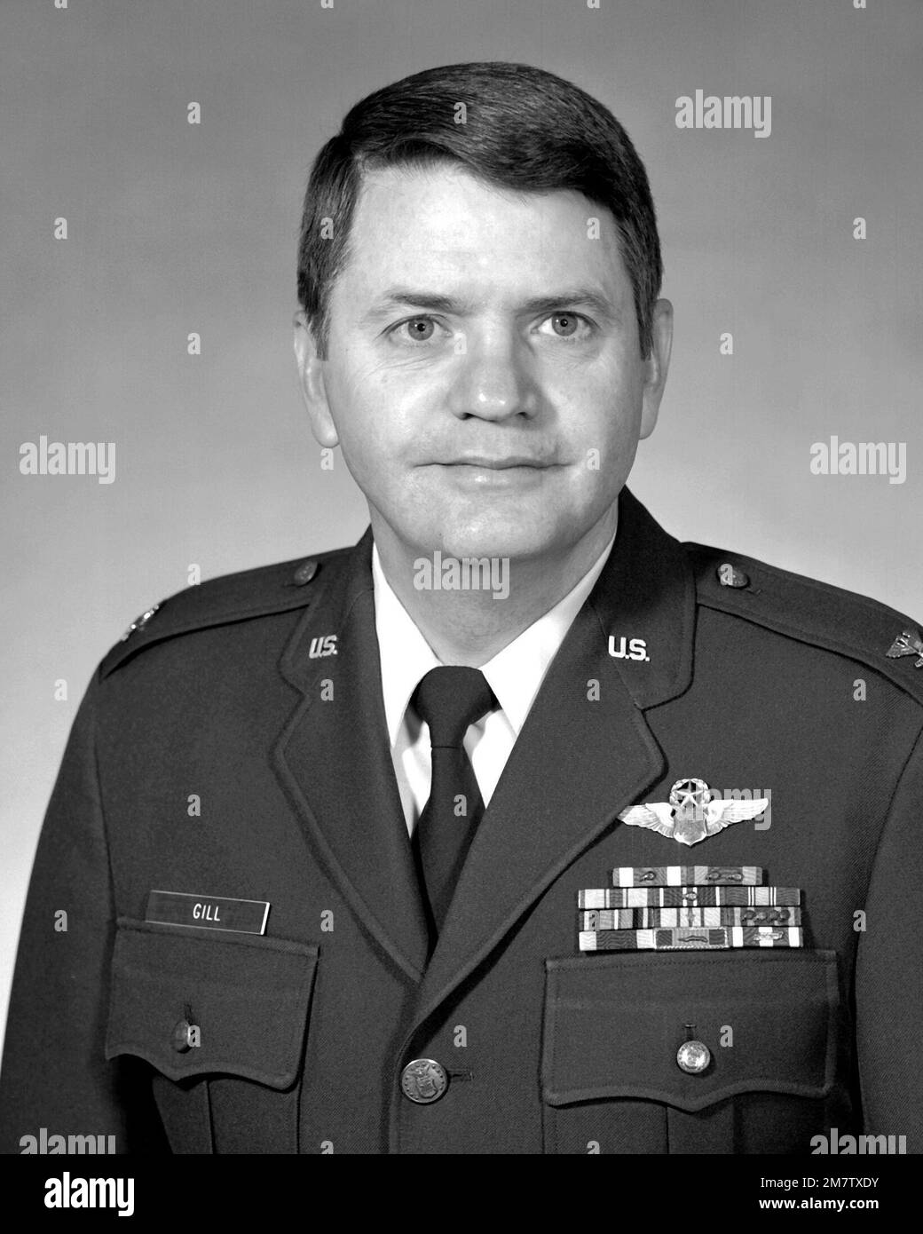 COL Gerald W. Gill, USAF (uncovered). Country: Unknown Stock Photo - Alamy