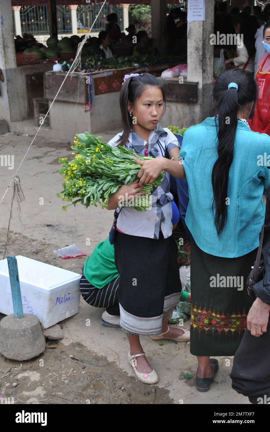 Streets life in Xam Neua Laos 2013 Stock Photo - Alamy