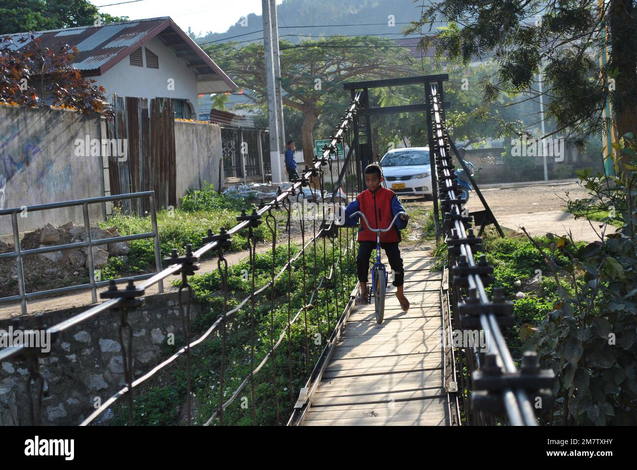 Streets life in Xam Neua Laos 2013 Stock Photo - Alamy