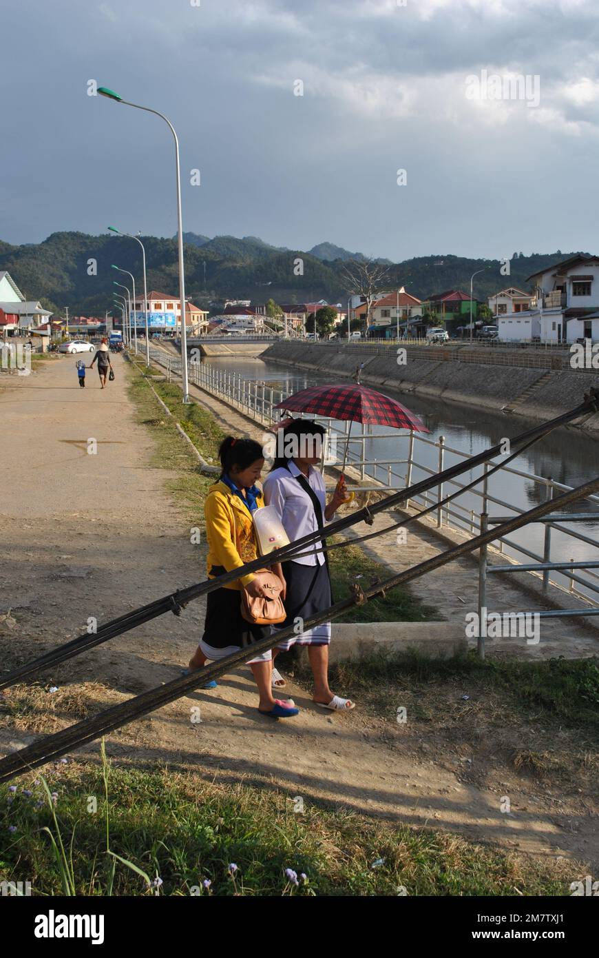Streets life in Xam Neua Laos 2013 Stock Photo - Alamy