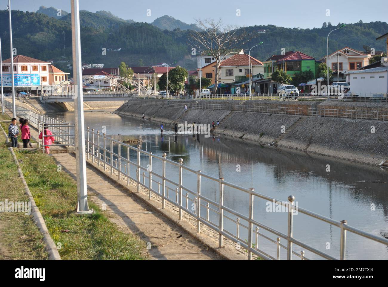 Streets life in Xam Neua Laos 2013 Stock Photo - Alamy