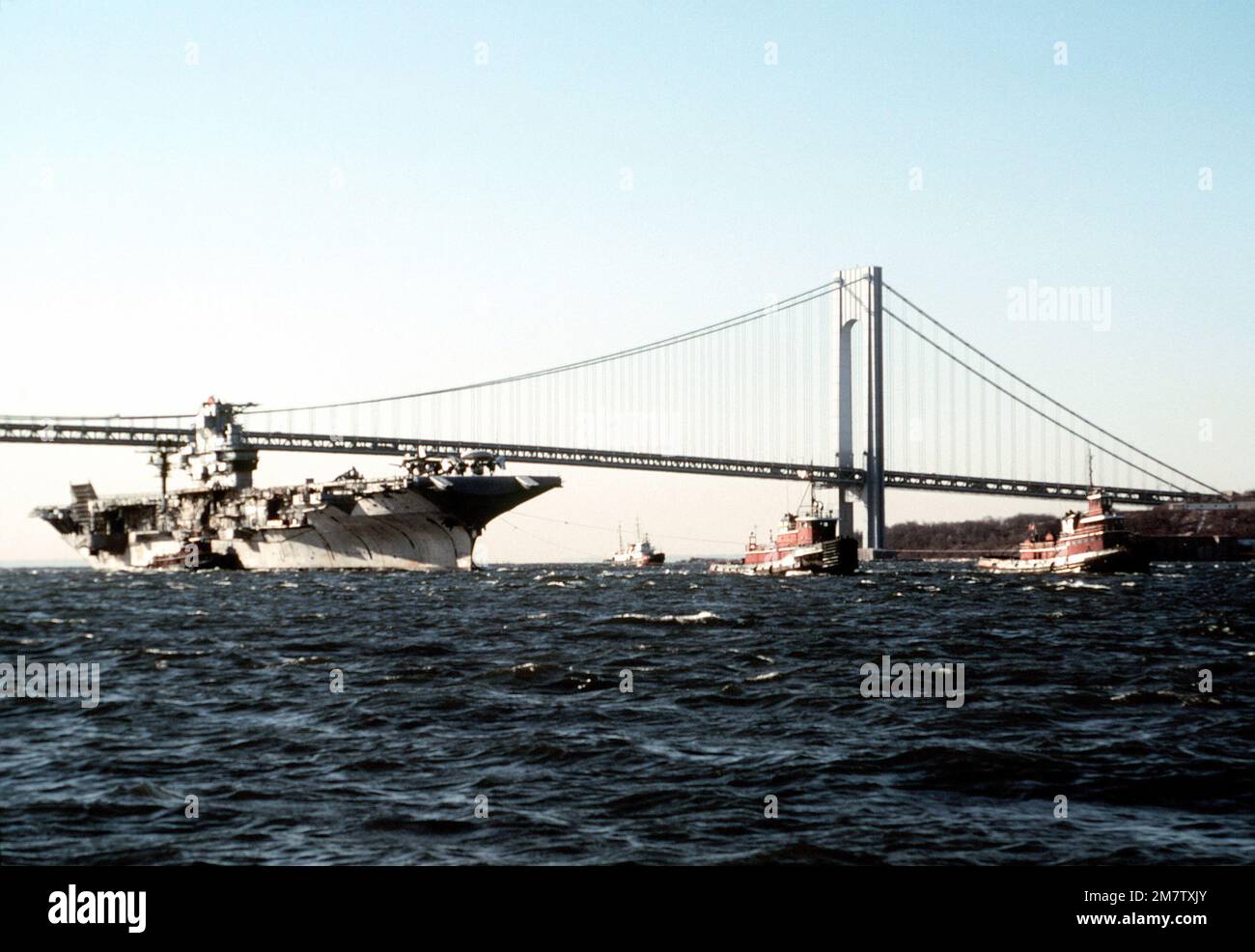 A starboard bow view of the anti-submarine warfare support aircraft ...