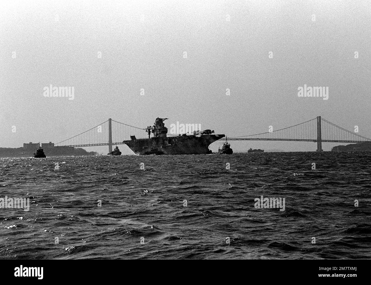 A starboard bow view of the anti-submarine warfare support aircraft ...