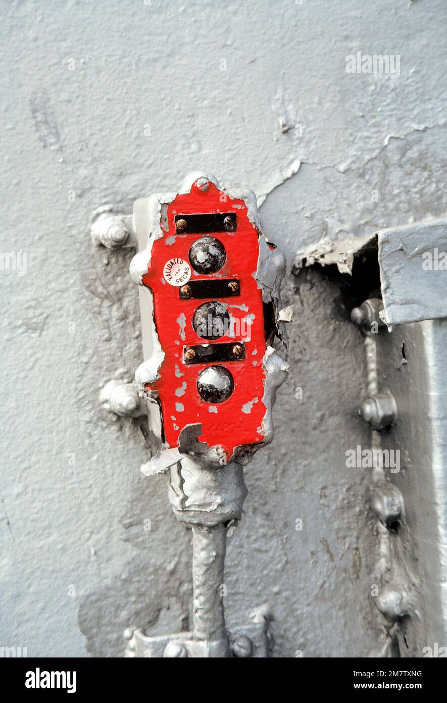 Part of the fire control circuit aboard the battleship IOWA (BB-61 ...