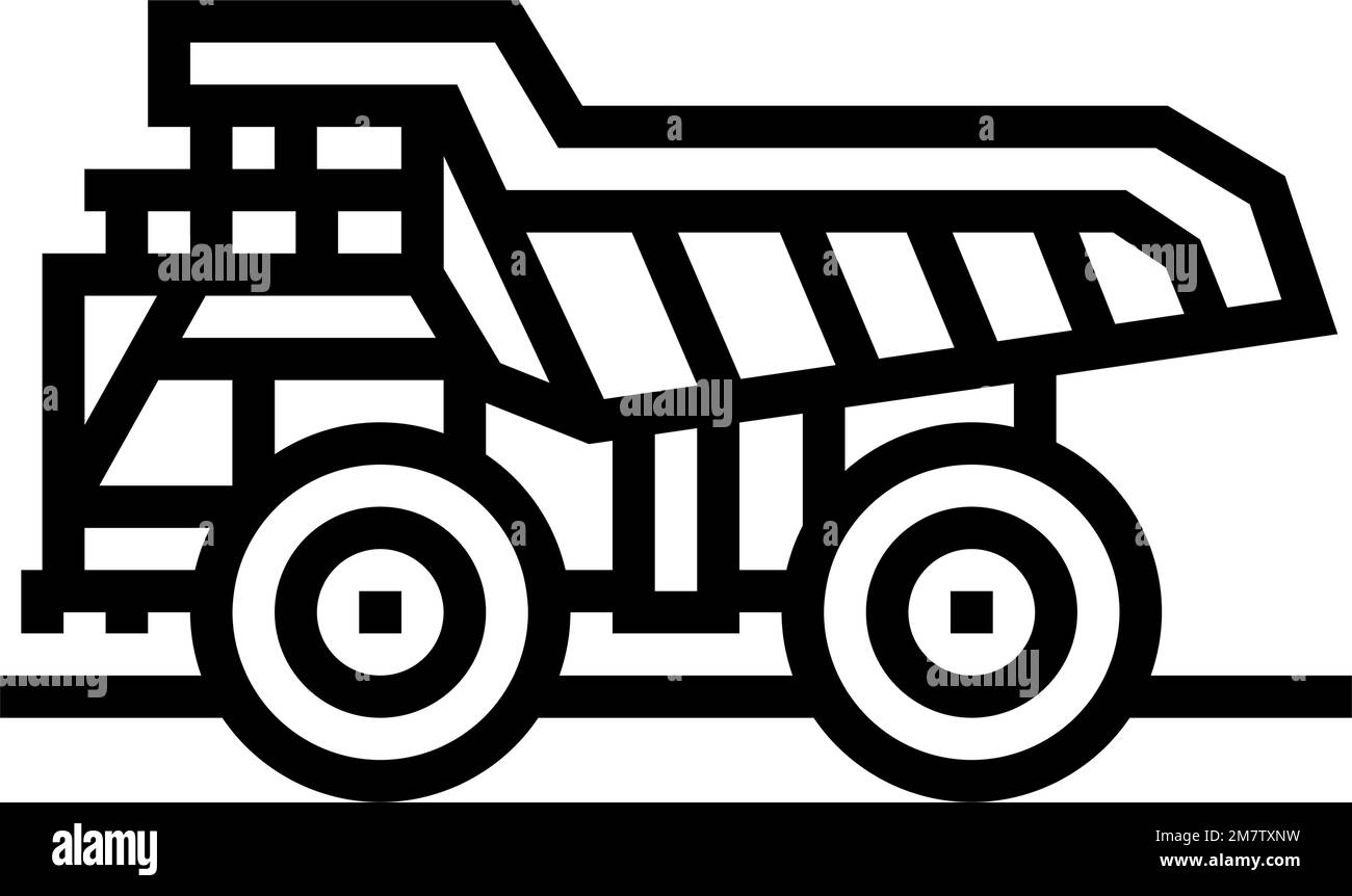 haul truck steel production line icon vector illustration Stock Vector ...