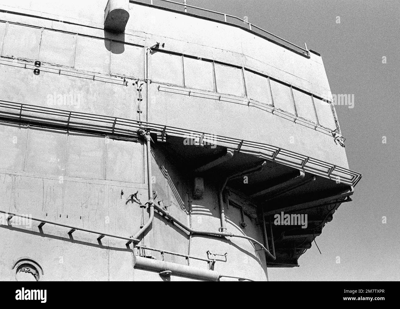 Starboard view of the command bridge aboard the battleship IOWA (BB-61 ...