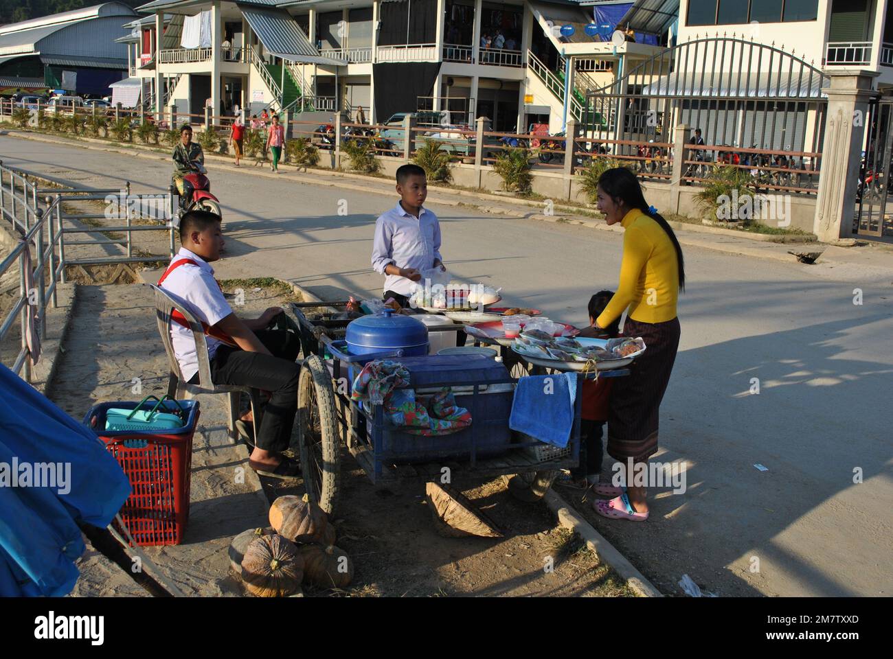 Street lifes in Xam Neua Laos 2013 Stock Photo - Alamy