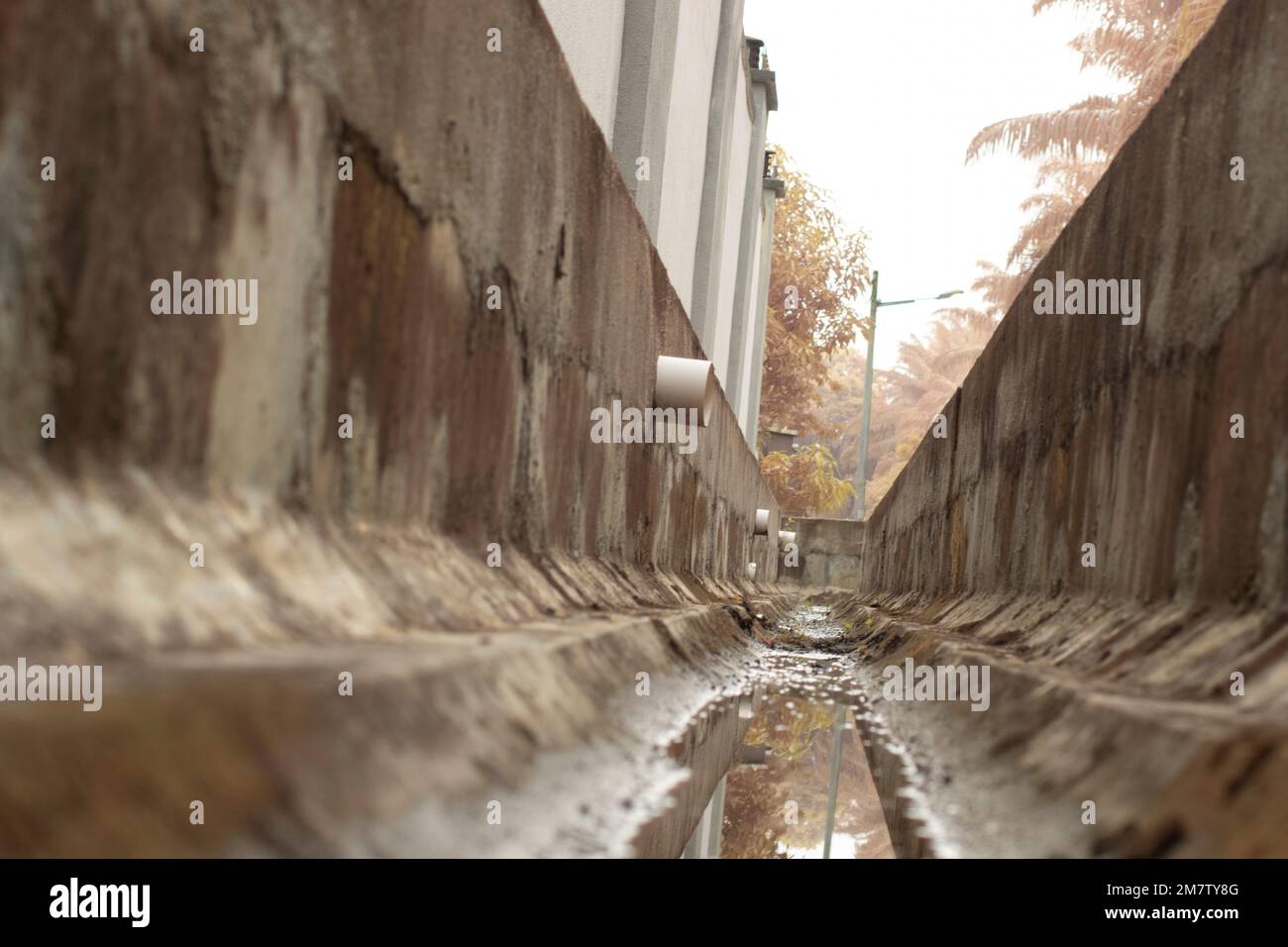 low-angle images of the urban drainage system Stock Photo - Alamy