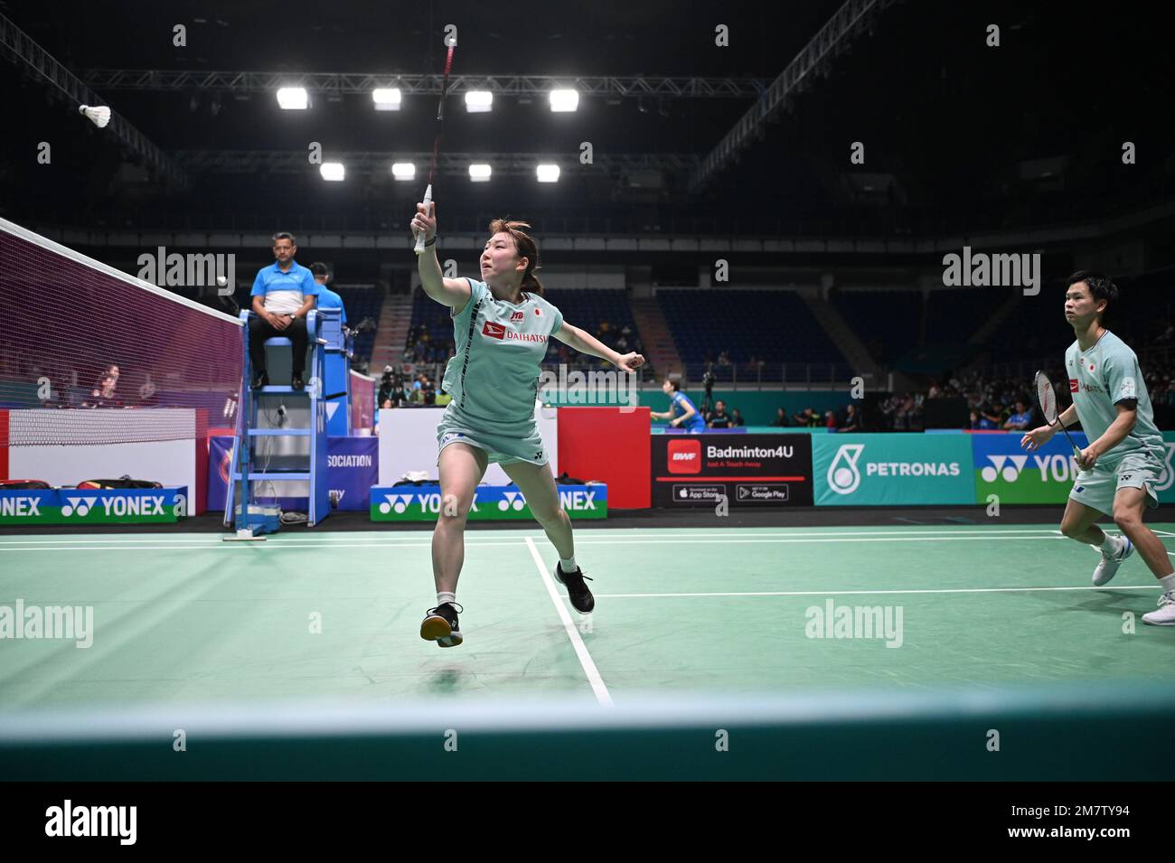 Kuala Lumpur, Malaysia. 11th Jan, 2023. Japan's Watanabe Yuta/Higashino ...