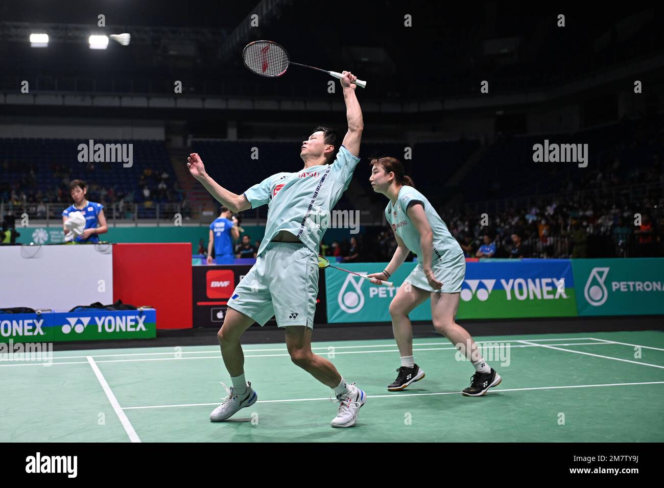 Kuala Lumpur, Malaysia. 11th Jan, 2023. Japan's Watanabe Yuta (L ...