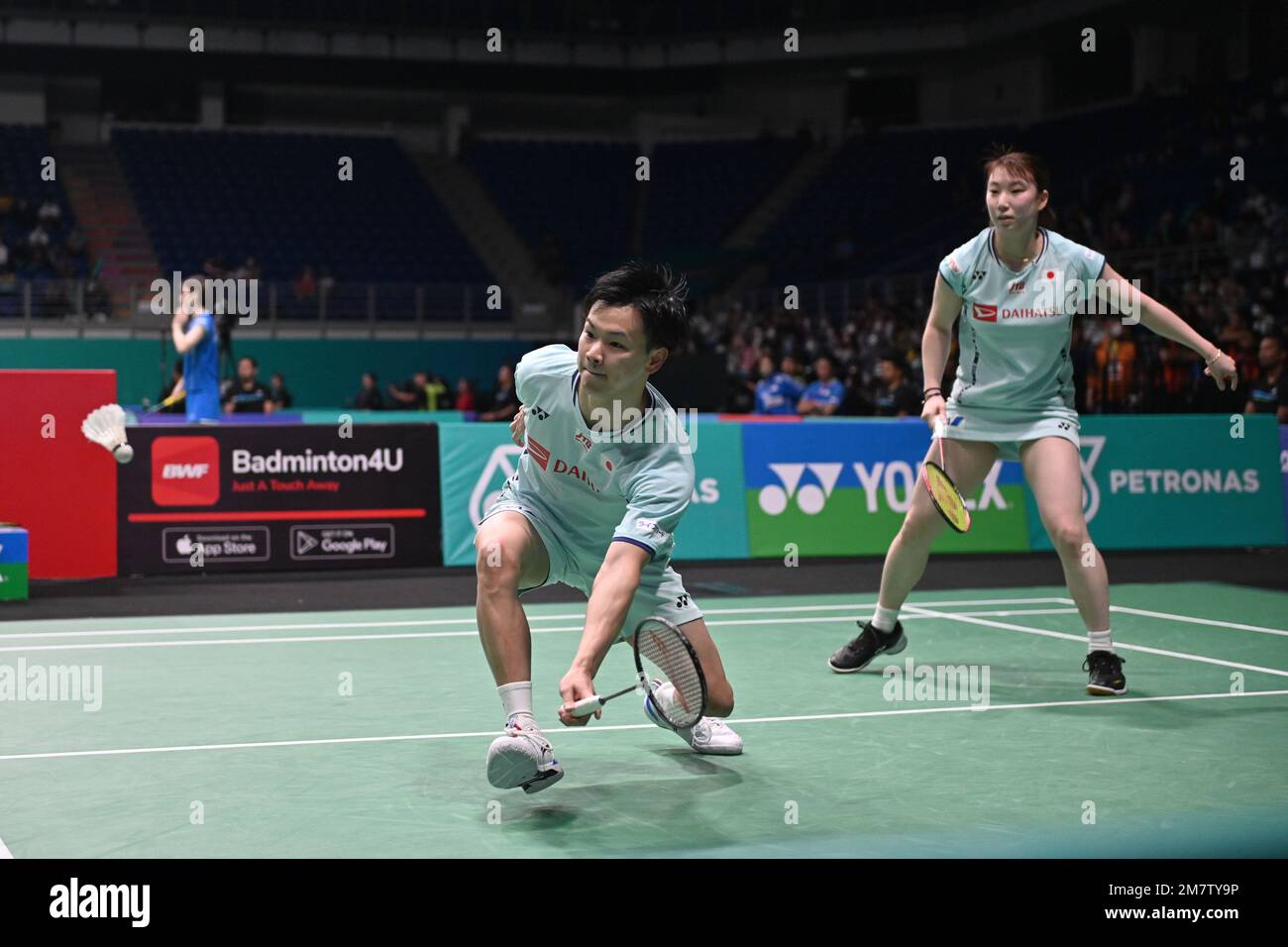 Kuala Lumpur, Malaysia. 11th Jan, 2023. Japan's Watanabe Yuta (L ...
