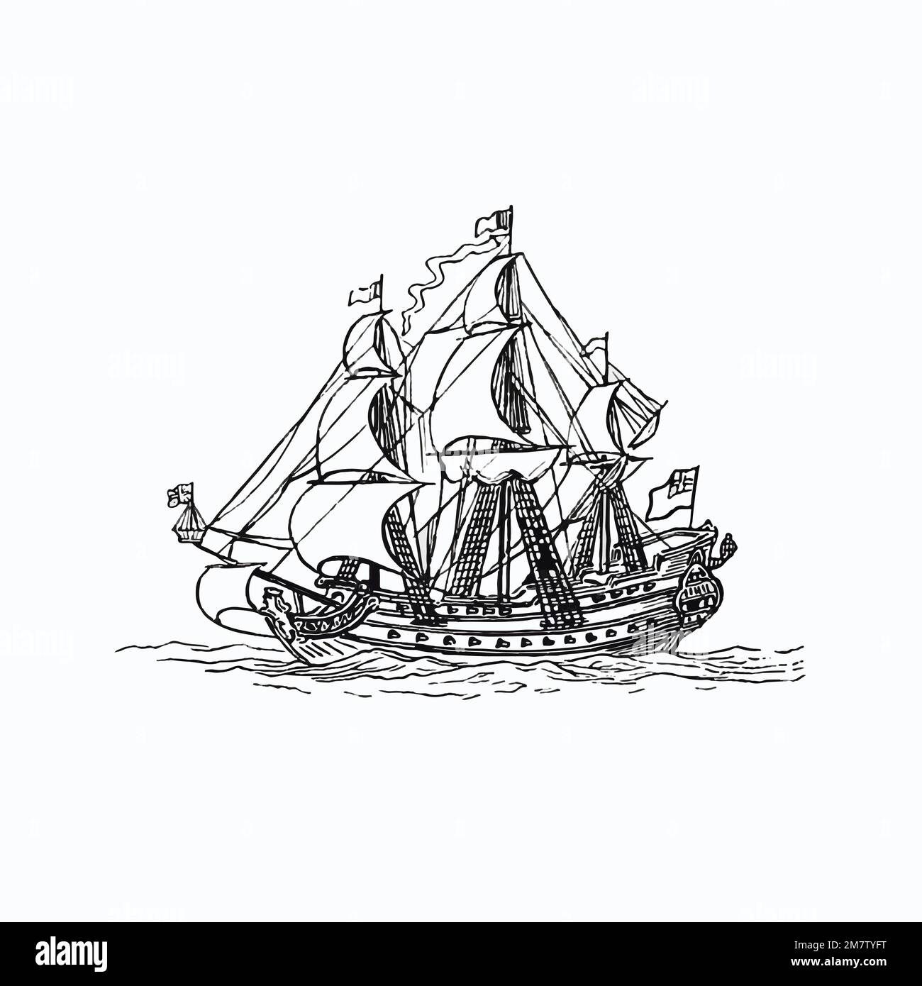 Ship bw Stock Vector Images - Alamy