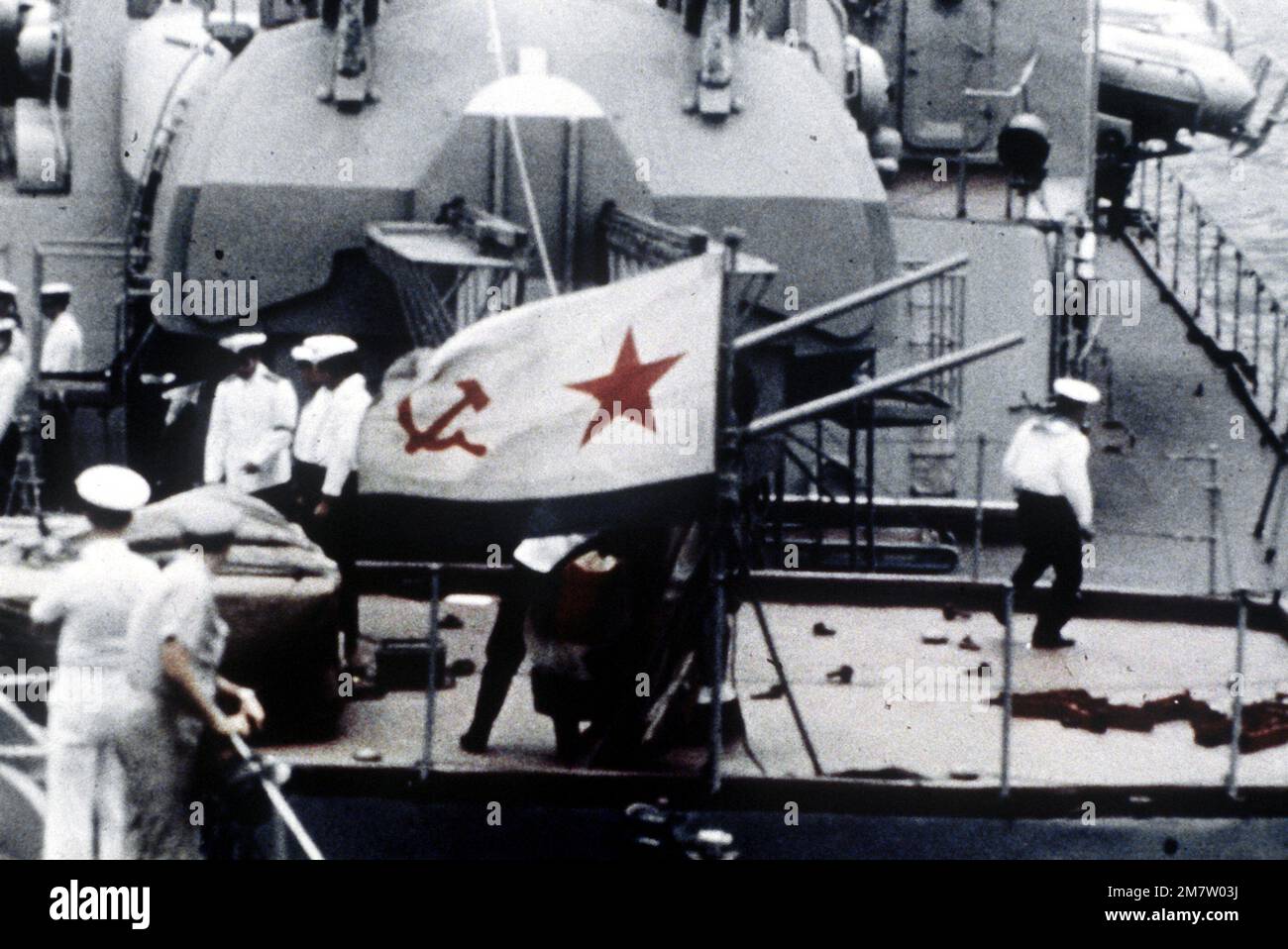 The fantail of a Soviet destroyer. Country: Unknown Stock Photo - Alamy