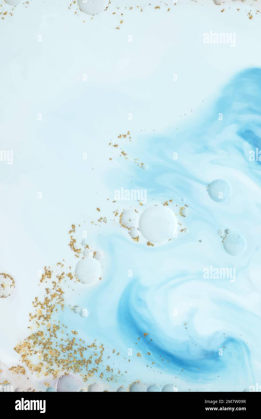 Abstract blue watercolor with gold glitter background vector Stock ...