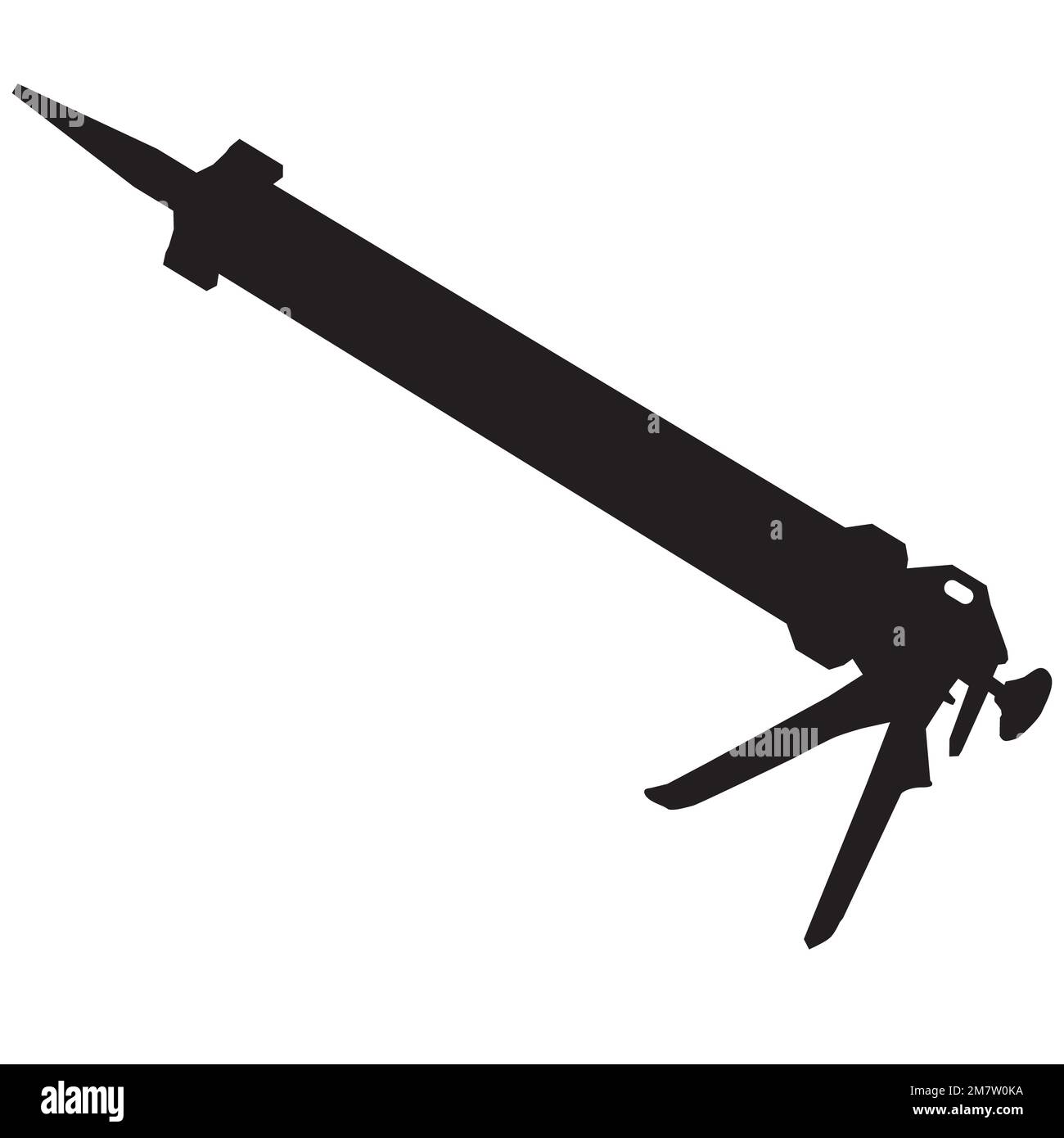 Silicone icon on white background. Glue gun sign. flat style Stock ...