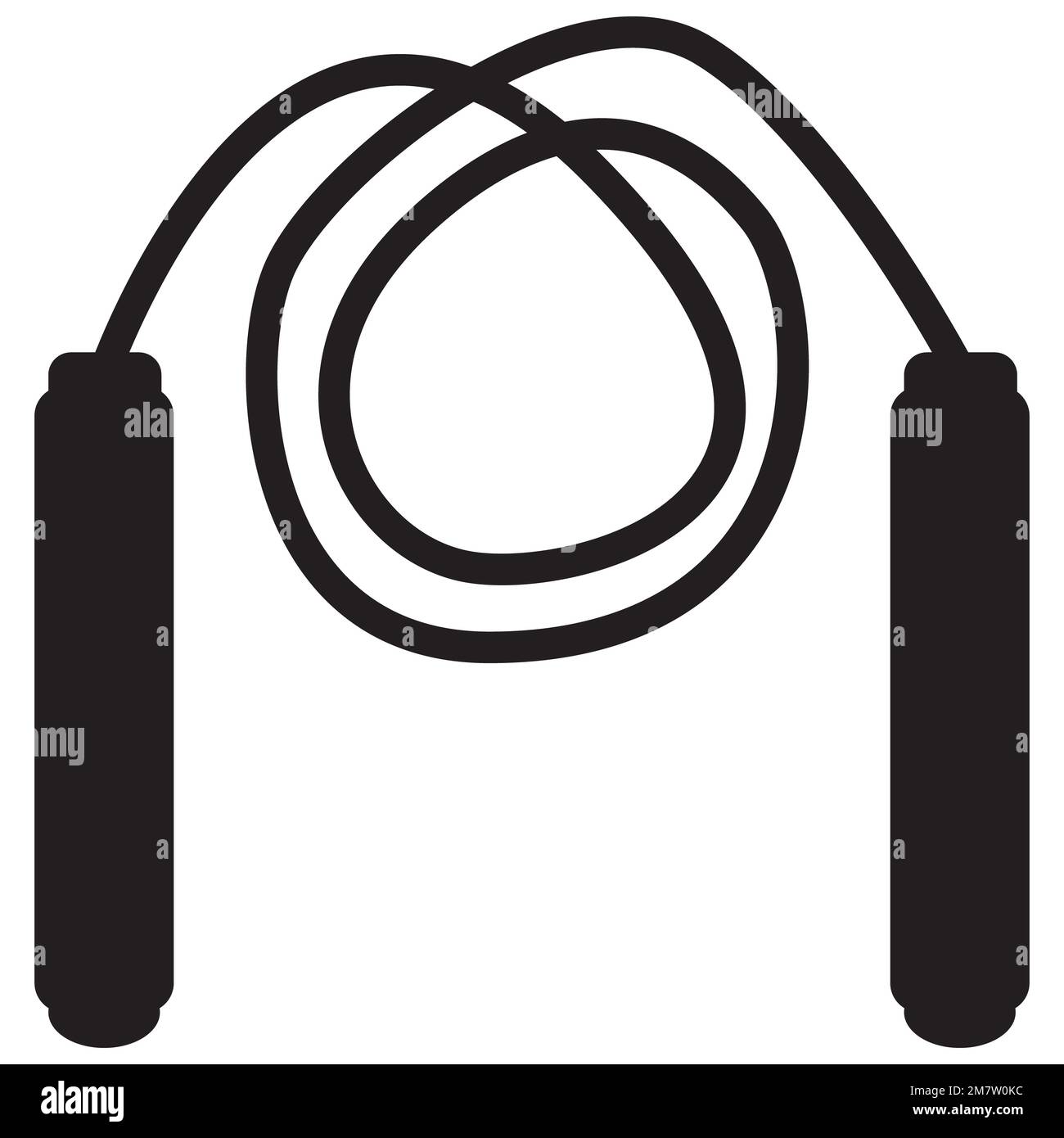 jumping rope icon on white background. Jumping-rope sign. Animal wild ...