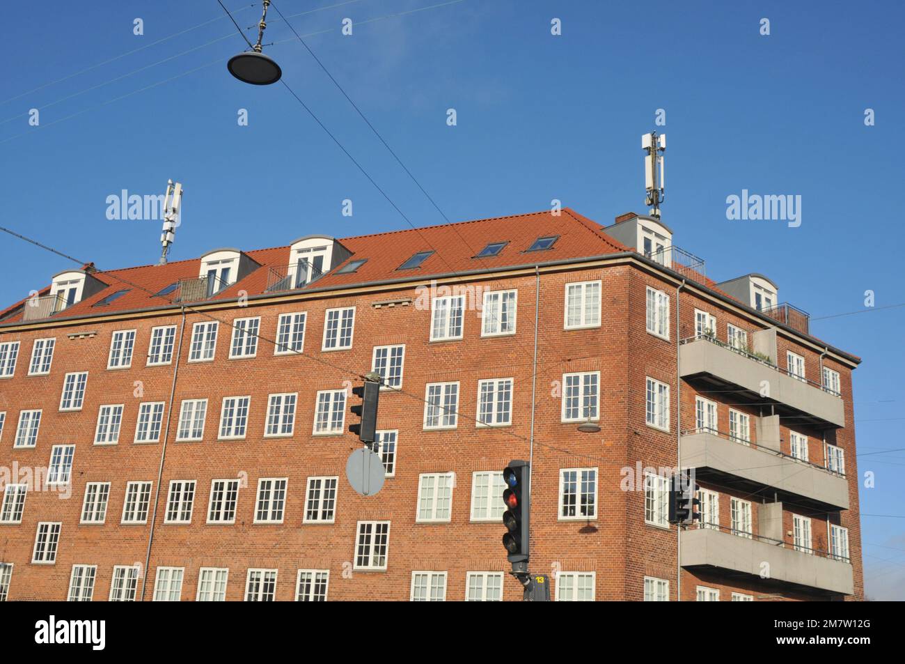 Copenhagen/Denmark/10 January 2023/ Sirens placed on danish roofs in ...