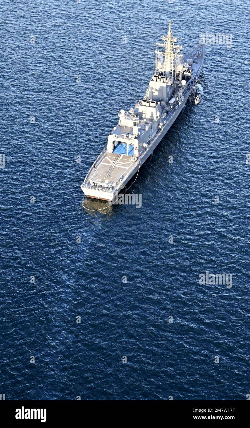 Photo taken from a Kyodo News helicopter on Jan. 10, 2023, shows the ...