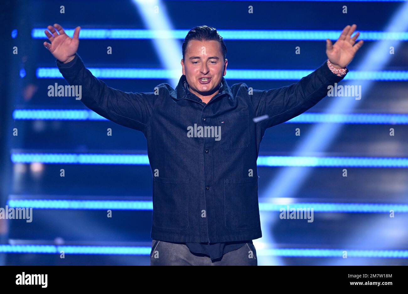 Leipzig, Germany. 22nd Oct, 2022. Austrian singer Andreas Gabalier is ...