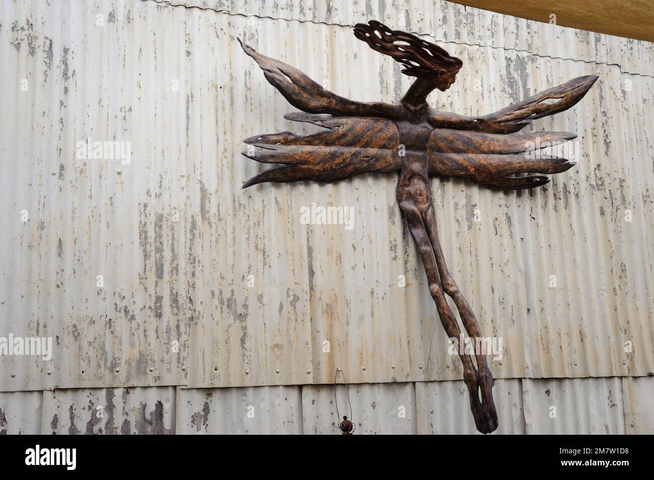 A bronze sculpture exhibited along the Midlands Meander in the South ...