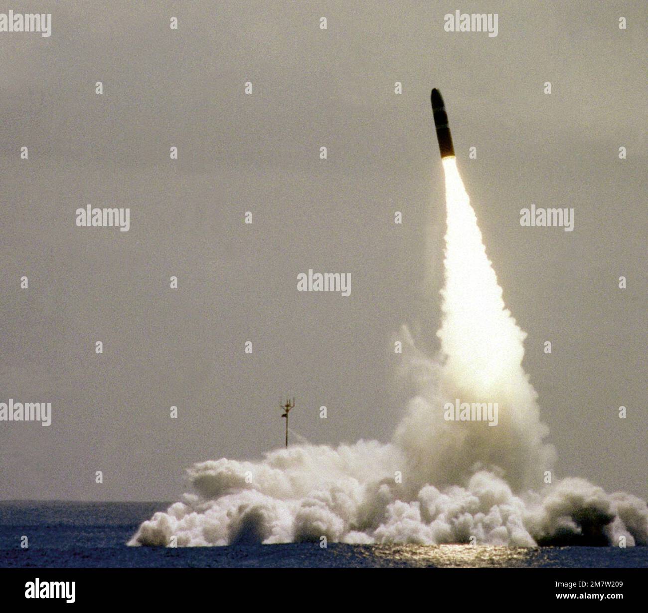 A Trident I missile is launched from the nuclear-powered strategic ...