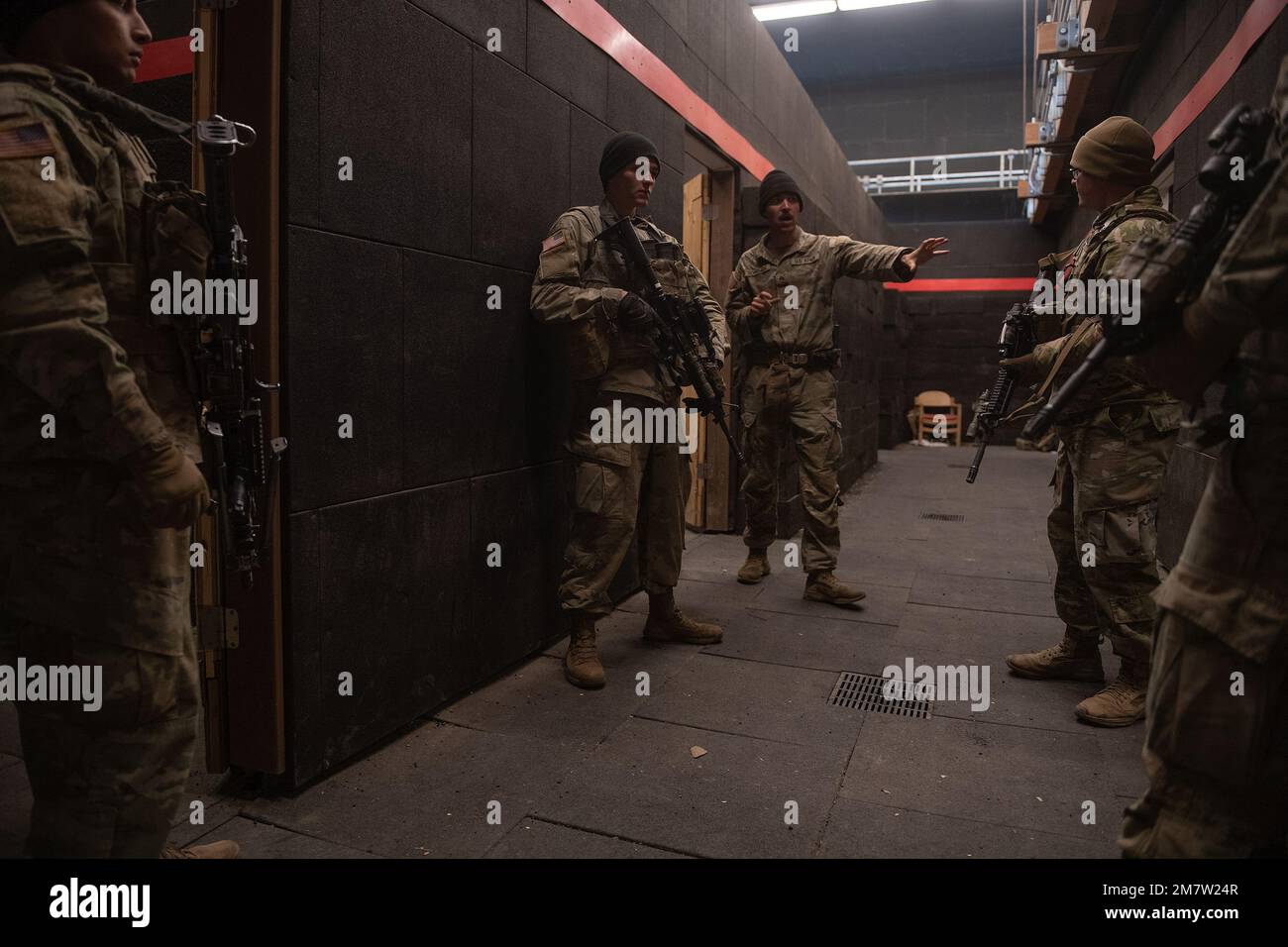 Idaho Army National Guard Sgt. Nathan Rohrback gives instruction to ...