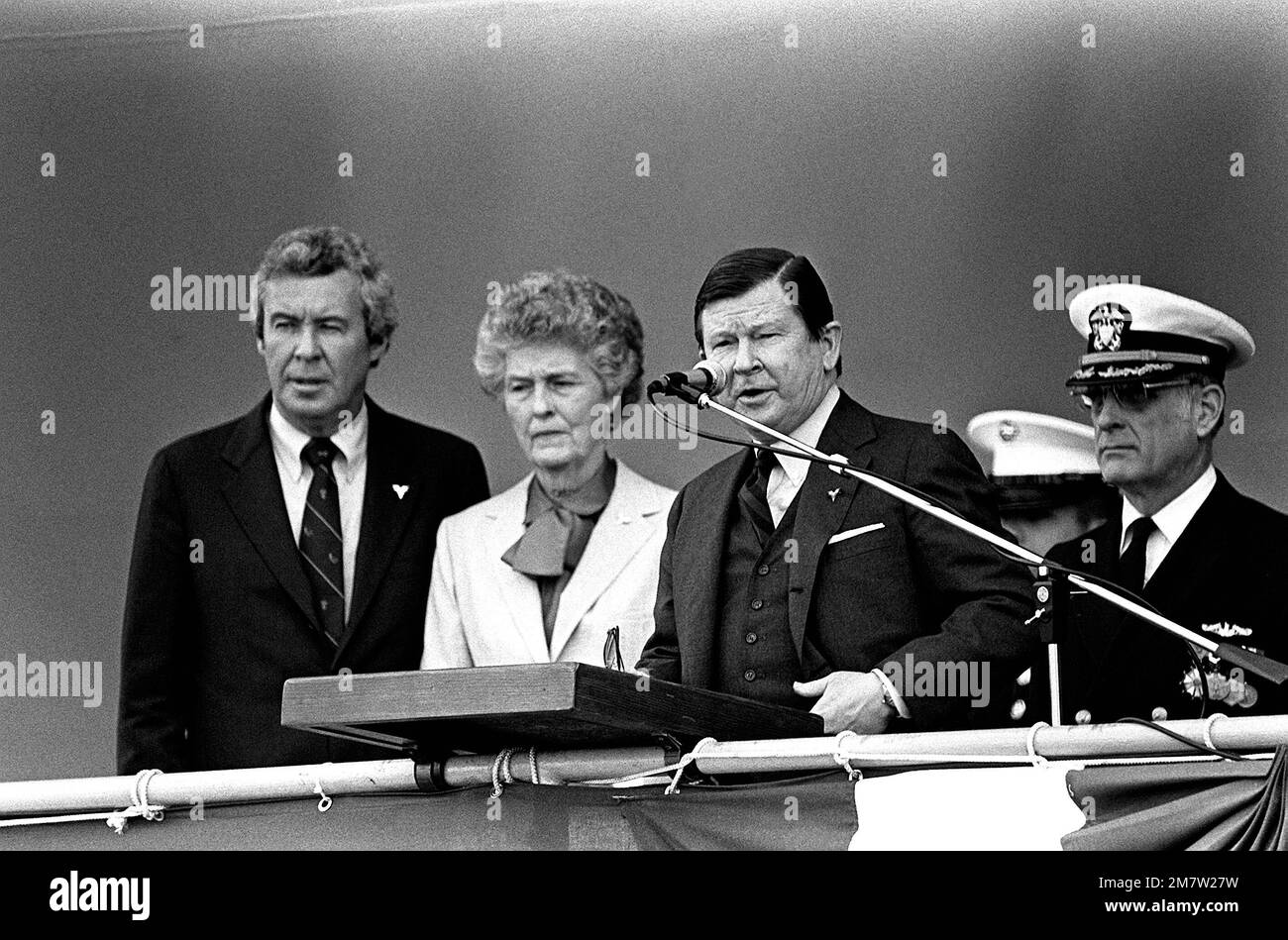 John tower podium hi-res stock photography and images - Alamy