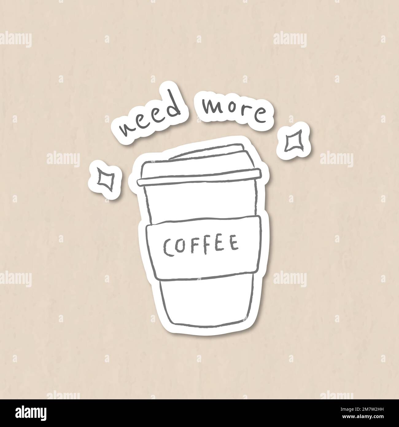 Disposable coffee cup doodle style vector Stock Vector Image & Art - Alamy