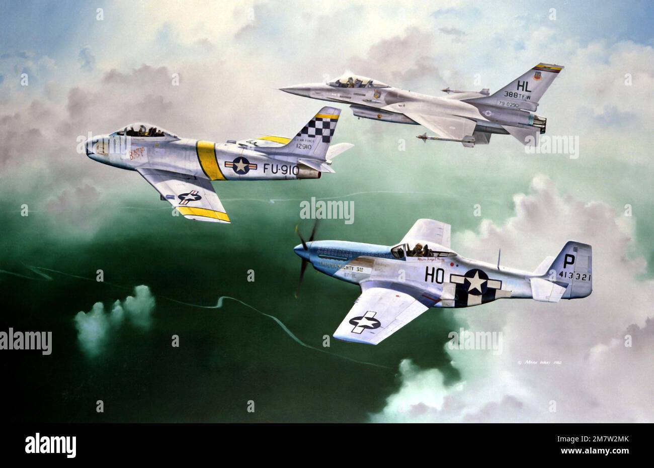Artwork: "The Fighters - USAF Lightweights" Artist: Mark Waki. Country ...
