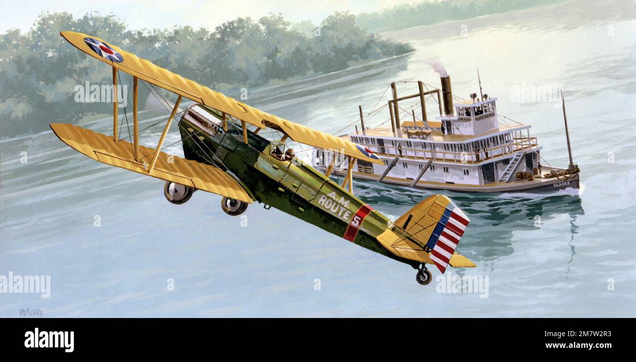 Artwork: "Air Mail Pioneer" Artist: R. E. Pierce. Country: Unknown ...