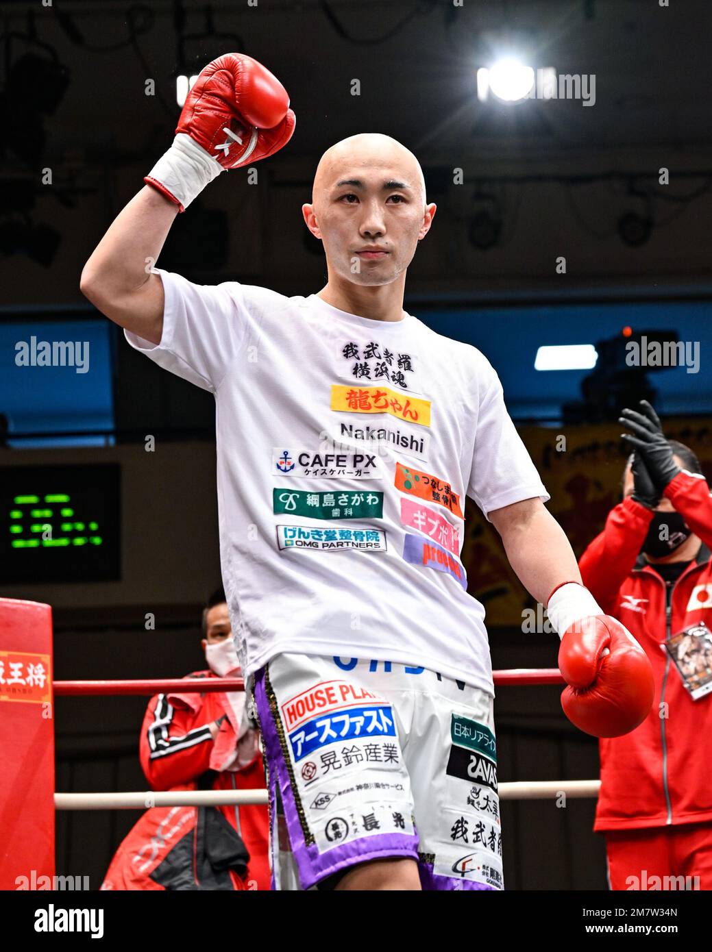 Tokyo, Japan. 10th Jan, 2023. Keisuke Matsumoto before the featherweight 8 Rounds boxing bout at ...