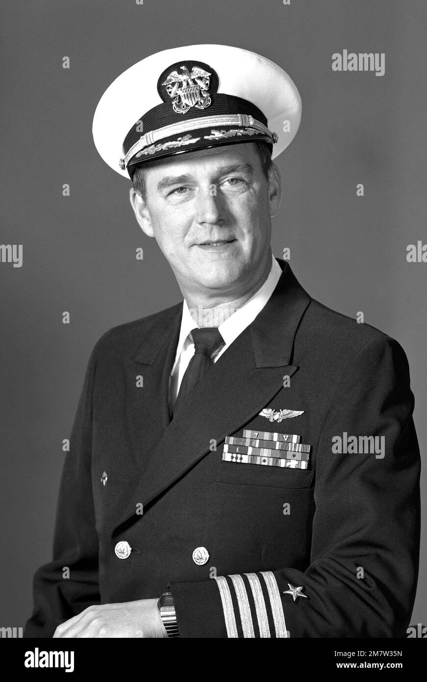 CAPT Ward L. West, USN (covered). Country: Unknown Stock Photo - Alamy